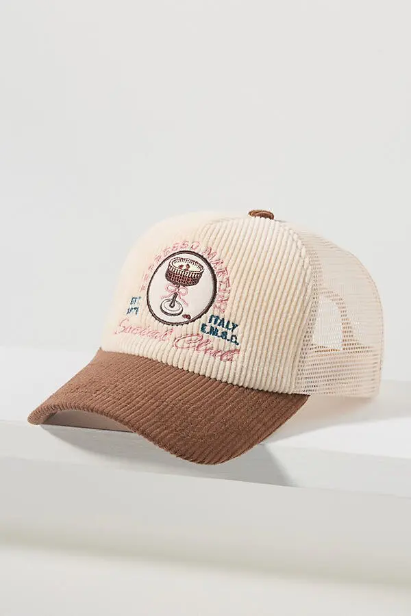 WORN/WEST Cocktail Trucker Hat - Espresso Martini Social Club
