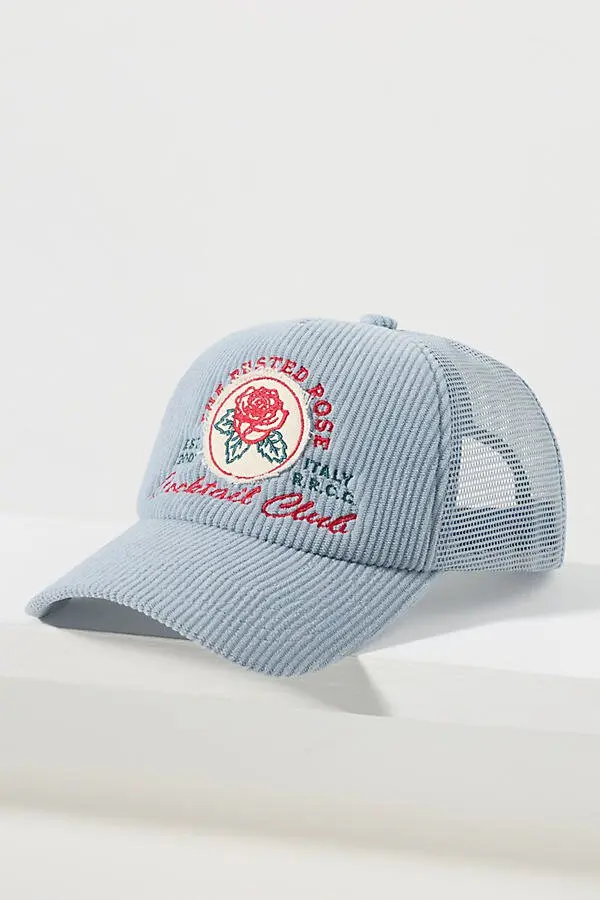 WORN/WEST Cocktail Trucker Hat - The Rusted Rose Cocktail Club