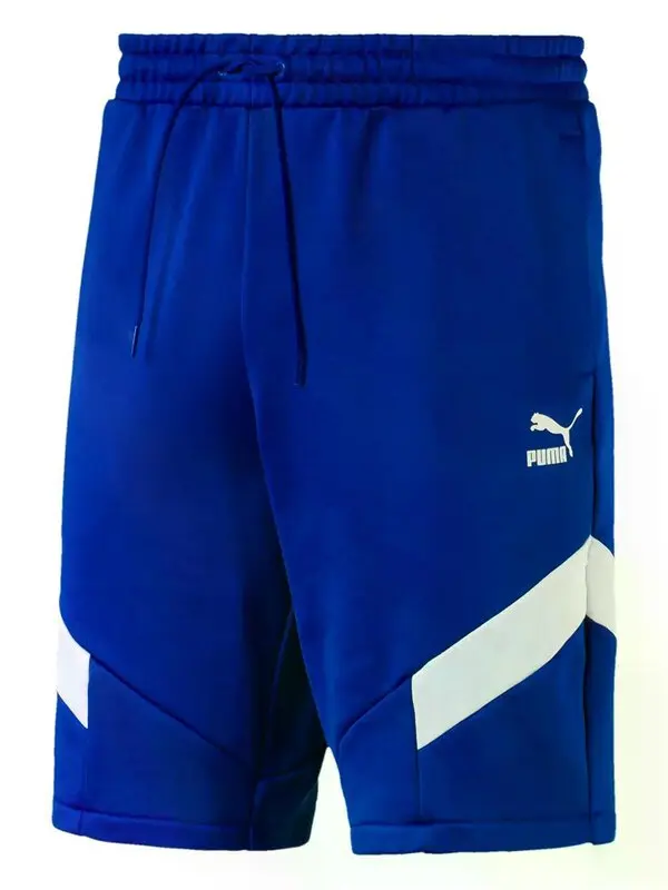 PUMA Iconic Mcs Stripe-detail Track Shorts - Blue