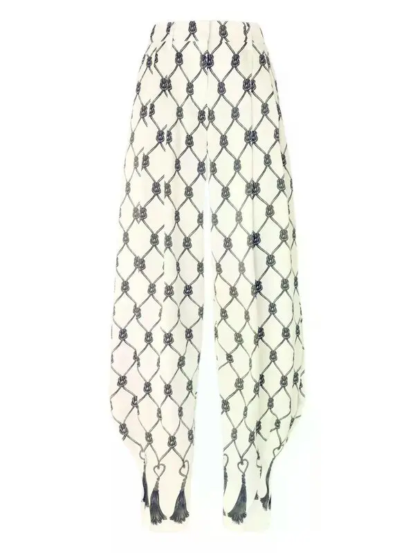 GENNY Knot-pattern Trousers
