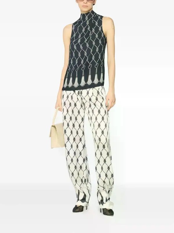 GENNY Knot-pattern Trousers