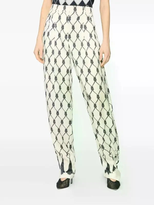 GENNY Knot-pattern Trousers