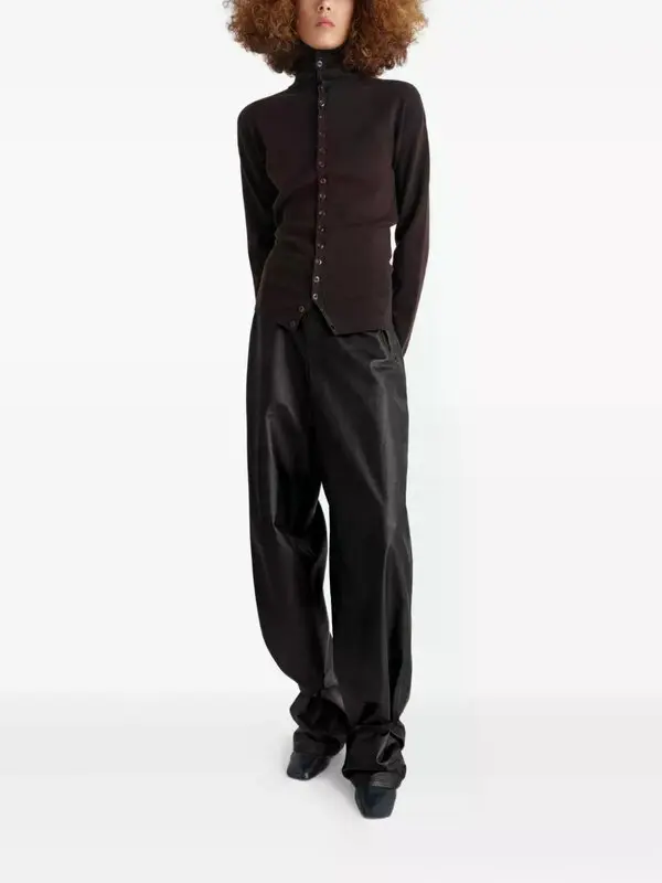 LEMAIRE Adjustable-leg Leather Trousers