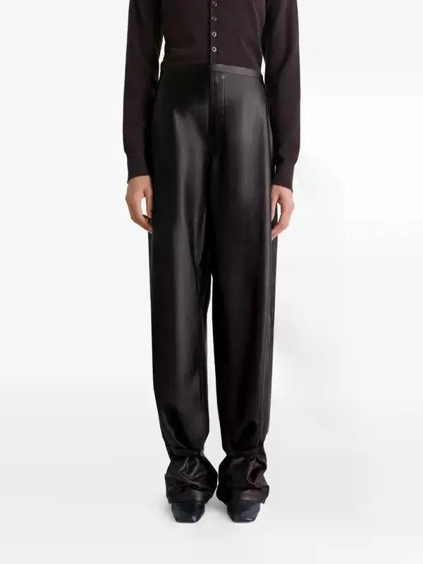 LEMAIRE Adjustable-leg Leather Trousers