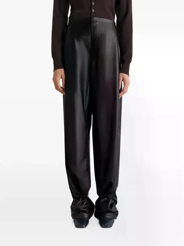 LEMAIRE Adjustable-leg Leather Trousers