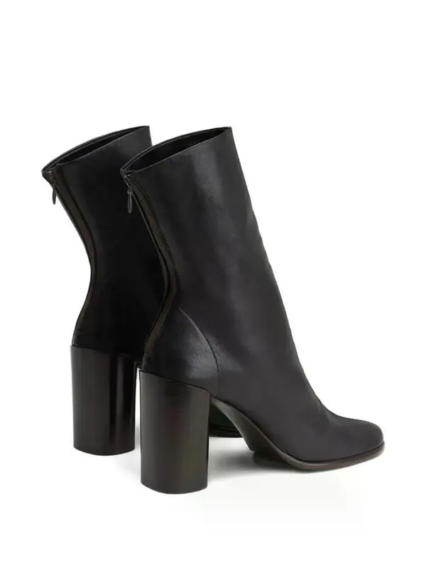 LEMAIRE 80mm Anatomic Zip-detail Boots - Brown