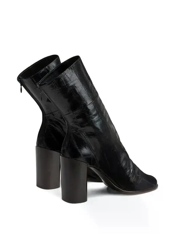 LEMAIRE 80mm Eel Leather Block Heel Boots