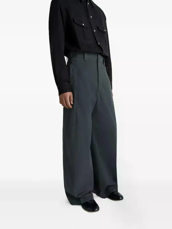 LEMAIRE Side-tabs Trousers - Grey