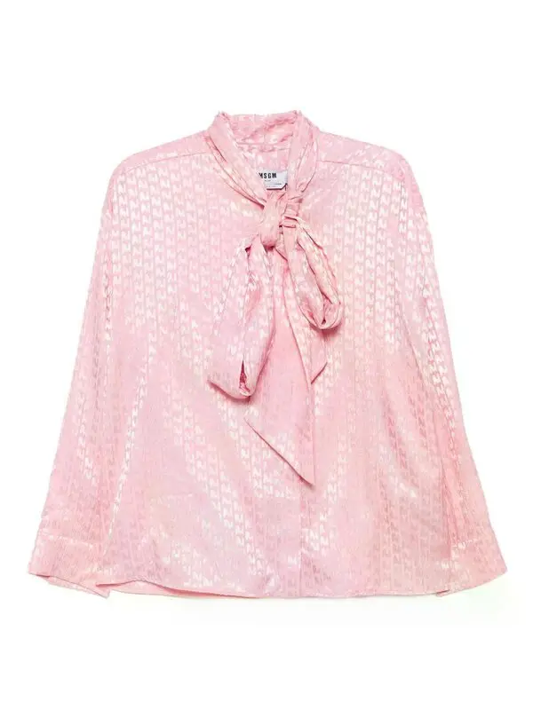 MSGM Pussy-bow Shirt