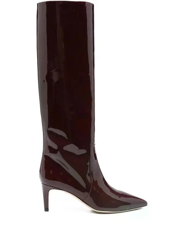 Paris Texas 60mm Pointed-toe Leather Boots - Red