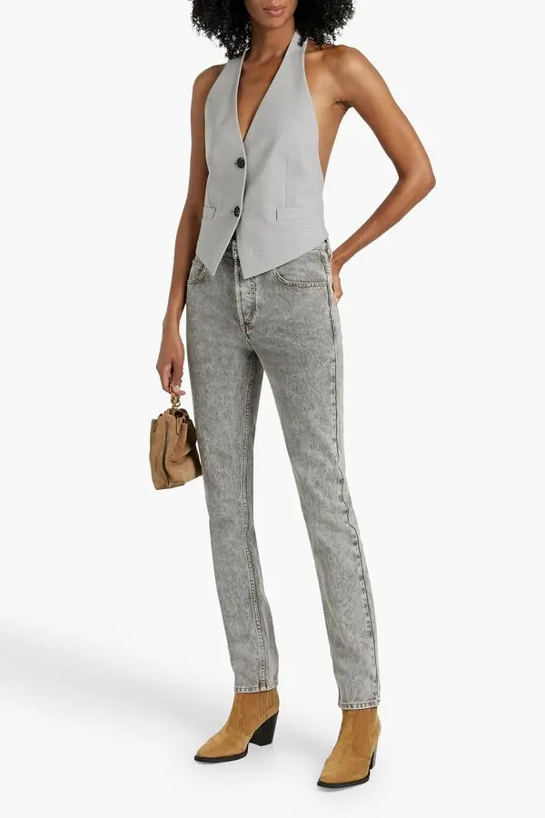 MARANT ETOILE High-rise Slim-leg Jeans