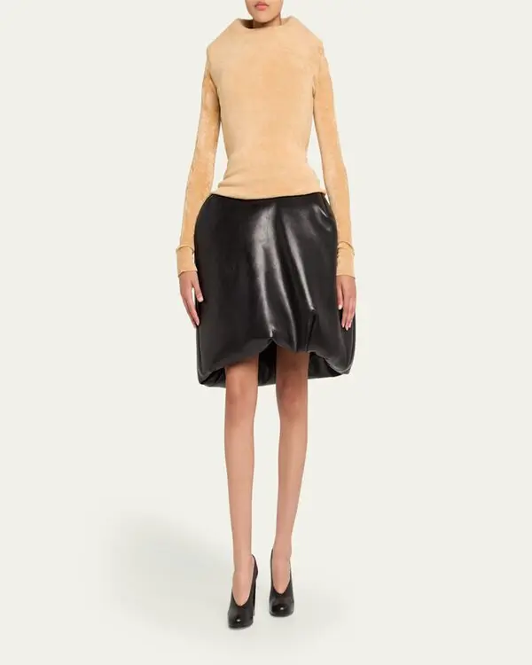 Marc Jacobs Velvet Knit Padded Sweater
