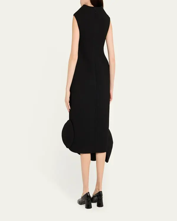 Marc Jacobs Asymmetric Circle-hem Midi Dress