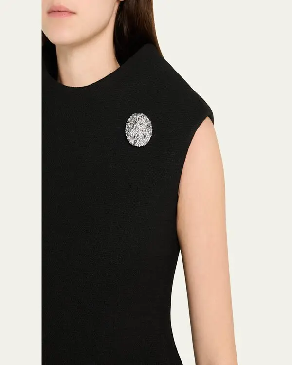 Marc Jacobs Asymmetric Circle-hem Midi Dress