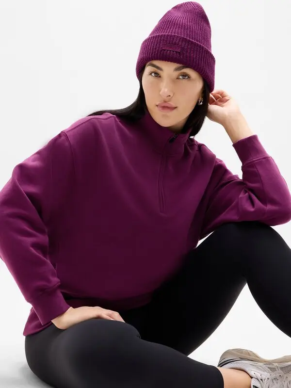Athleta Upslope Beanie - Plum