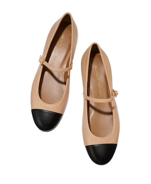 MARGAUX LONNBERG The Cap-toe Demi Jane Flats