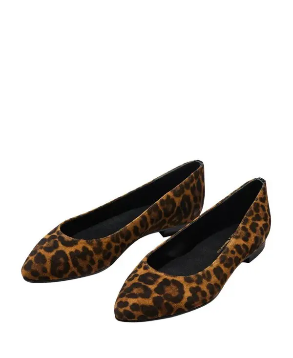 MARGAUX LONNBERG The Pointe Flats - Leopard Suede