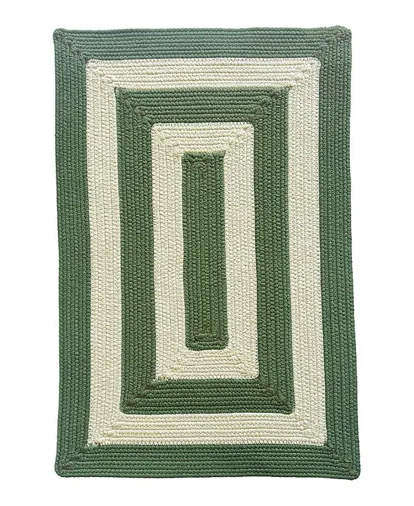 CAPEL Timeless Indoor/outdoor 0160q Concentric Area Rug 4'0x6'0 - Green