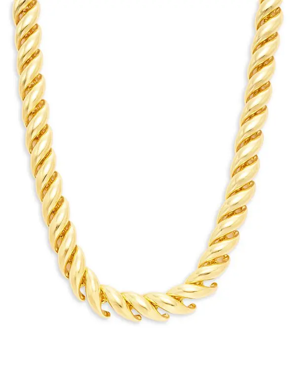 Aqua Chain Necklace - Gold