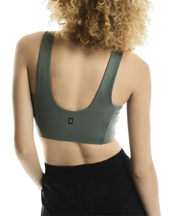 On Core 2-in-1 Cropped Top - Olive