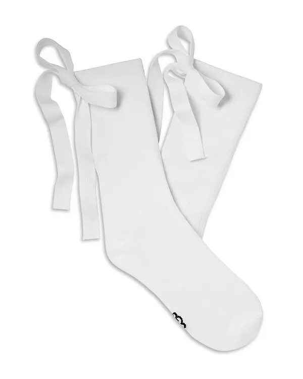 UGG Serenella Novelty Bow Socks - White