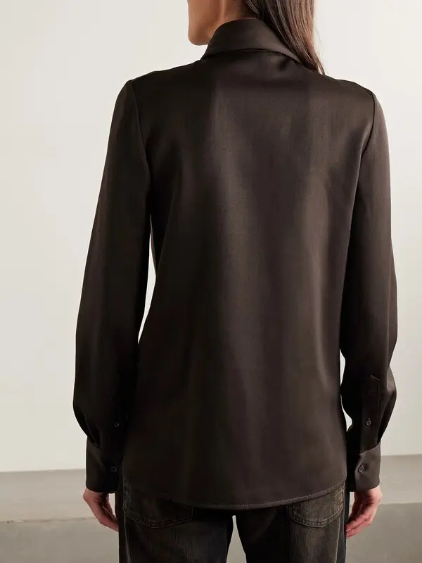 Acne Studios Tie-detailed Wool-twill Shirt