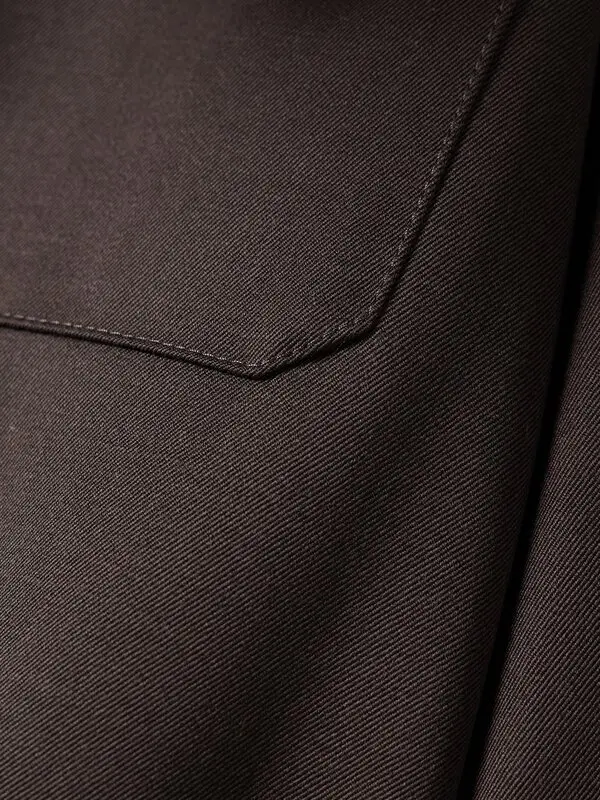 Acne Studios Tie-detailed Wool-twill Shirt