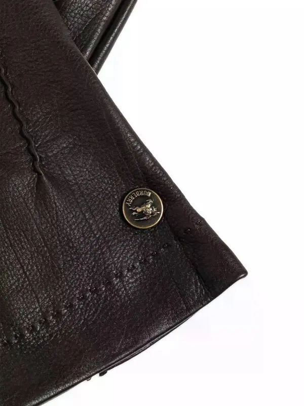 Burberry Topstitched Gloves