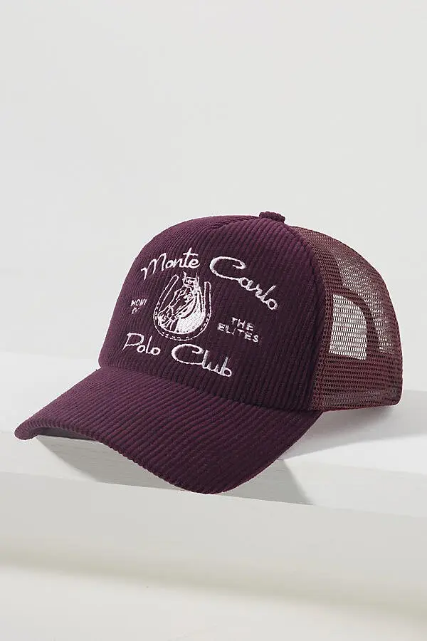 WORN/WEST Trucker Hat - Maroon Monte Carlo