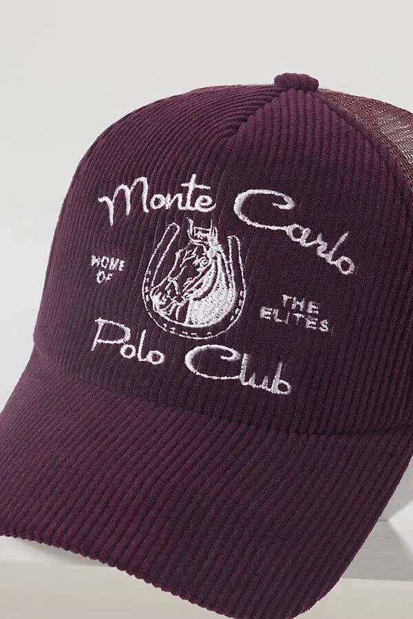 WORN/WEST Trucker Hat - Maroon Monte Carlo