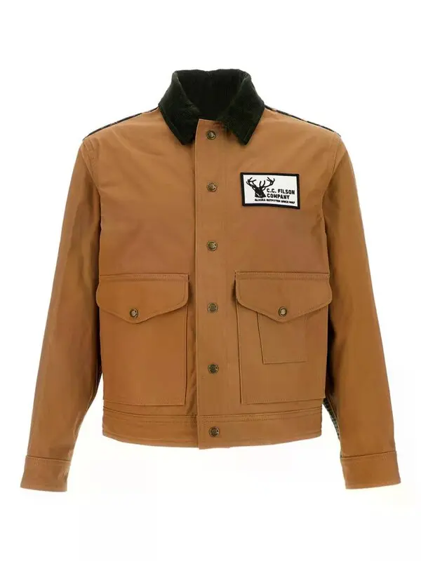 Junya Watanabe Velvet Collar Patch Jacket - Brown