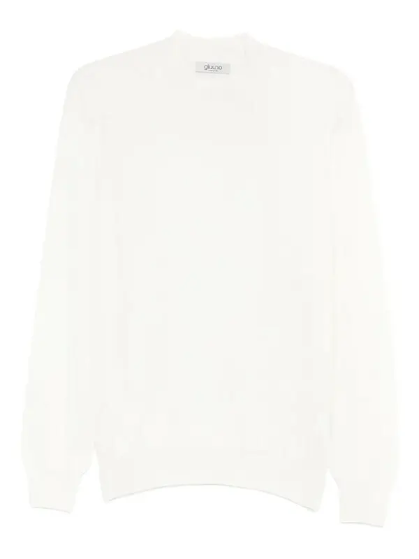GIUUNO Fine-knit Jumper - White