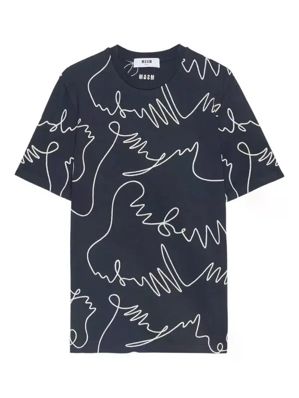 MSGM Logo-print T-shirt