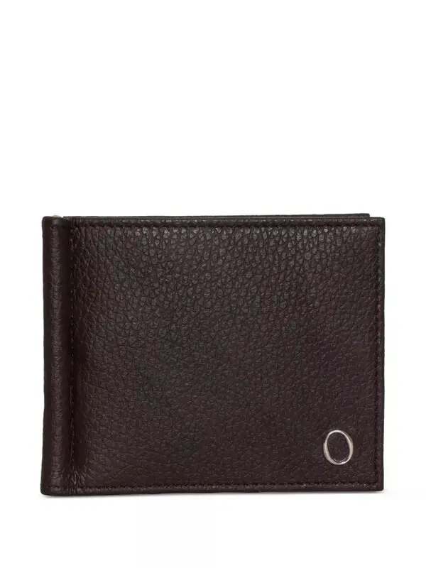 ORTIGNI Hammered-leather Wallet - Brown