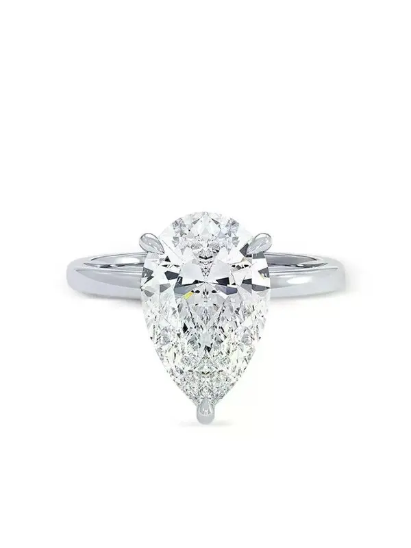 TILLA 14k White Gold Diamond Solitaire Ring - Silver