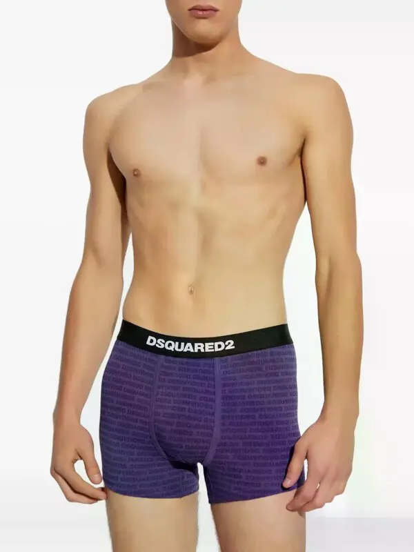 Dsquared2 Logo-pattern Boxers - Purple