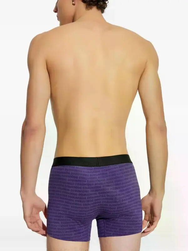 Dsquared2 Logo-pattern Boxers - Purple