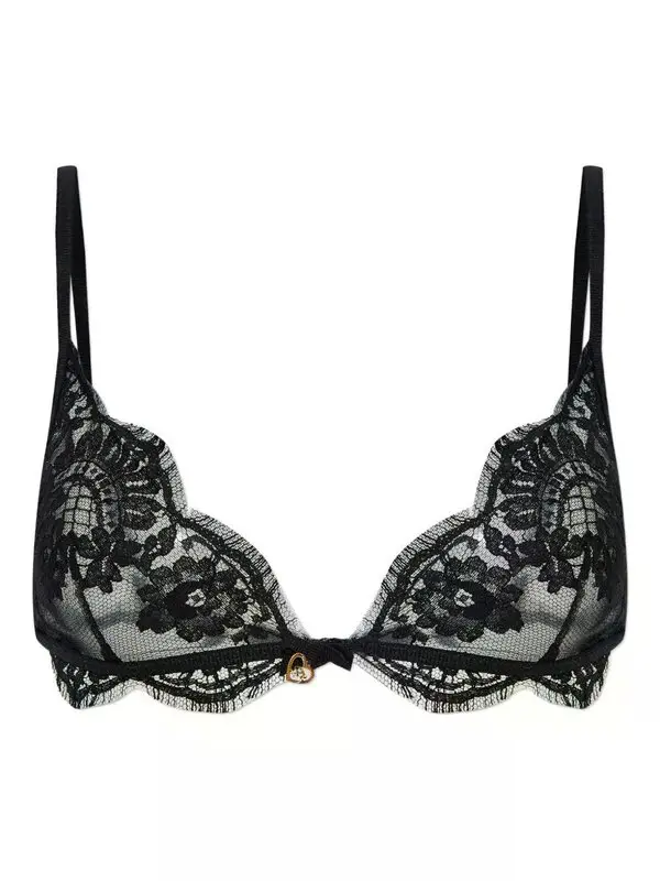 Dsquared2 Floral-lace Bra - Black