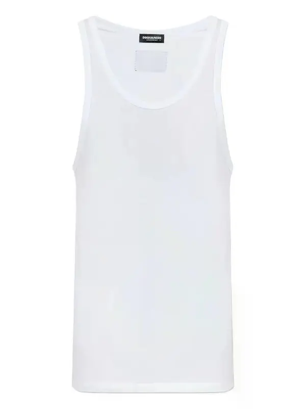 Dsquared2 Logo-patch Vest - White