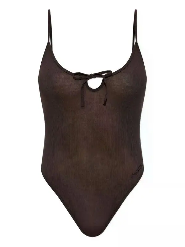 Dsquared2 Bow-detailing Bodysuit - Brown