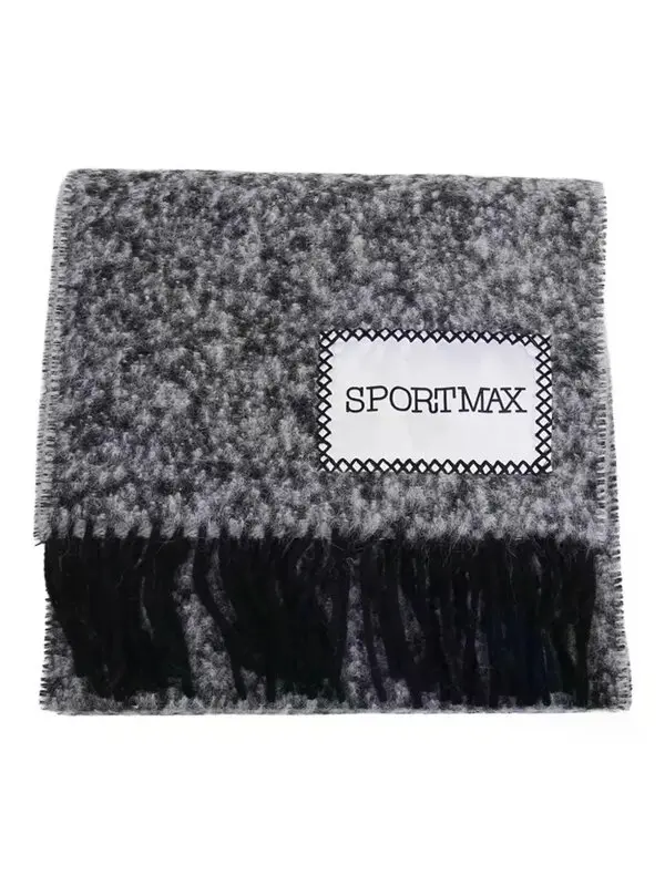 Sportmax Woo Blend Scarf - Black