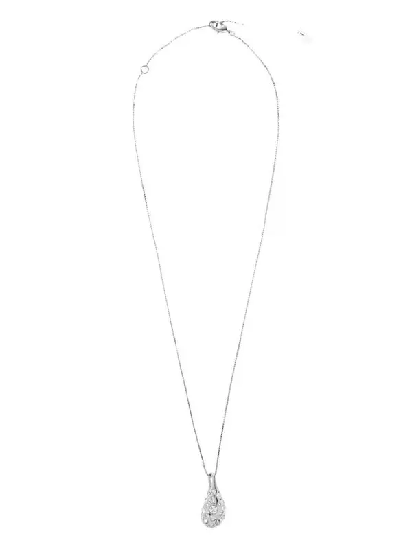 Marni Embellished Pendant Necklace - Silver
