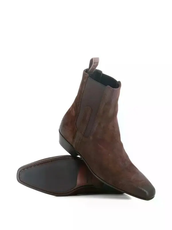 PANTANETTI 30mm Suede Chelsea Boots - Brown