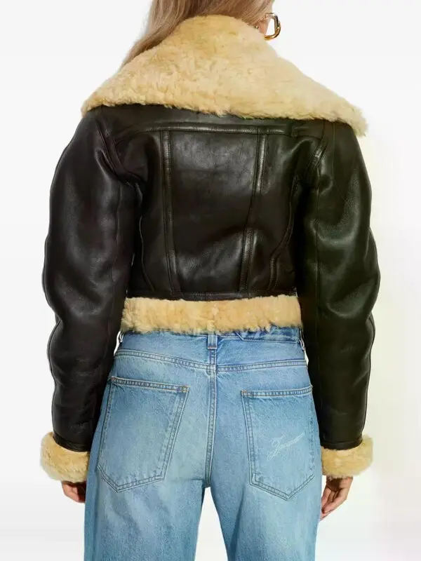 Jacquemus Zip-up Aviator Jacket - Brown