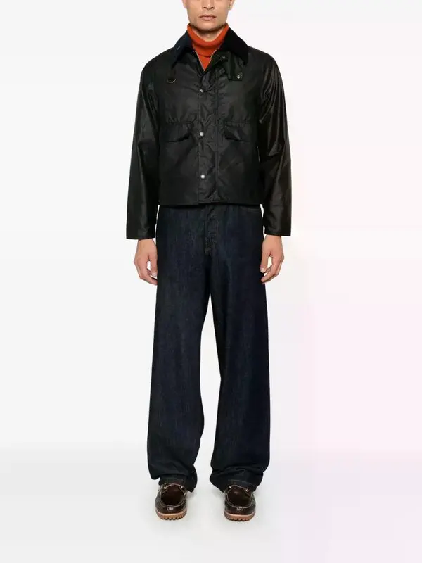 Barbour Corduroy Collar Waxed Jacket