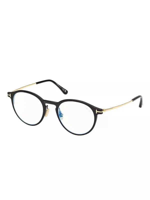 TOM FORD Round-frame Glasses - Black