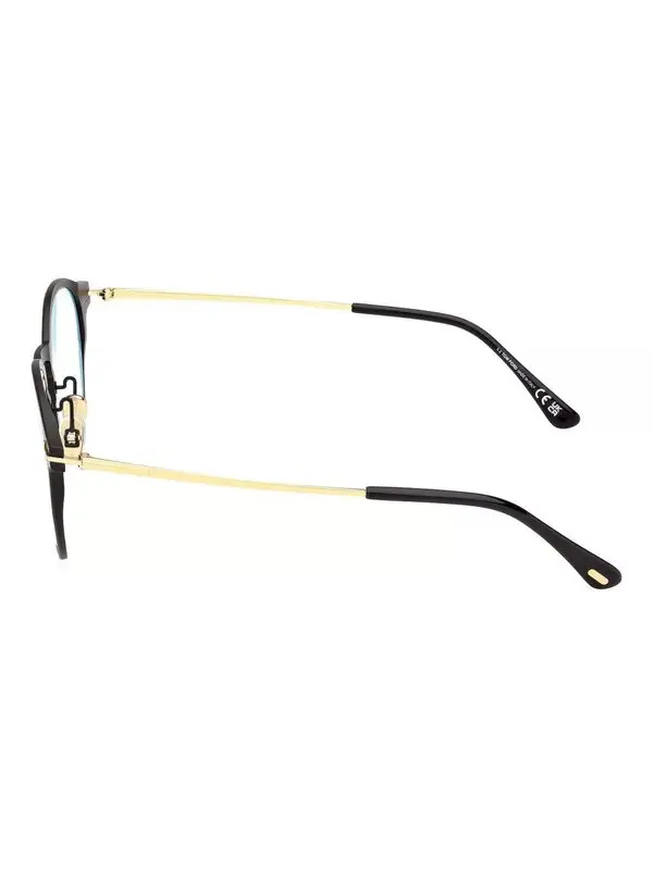TOM FORD Round-frame Glasses - Black