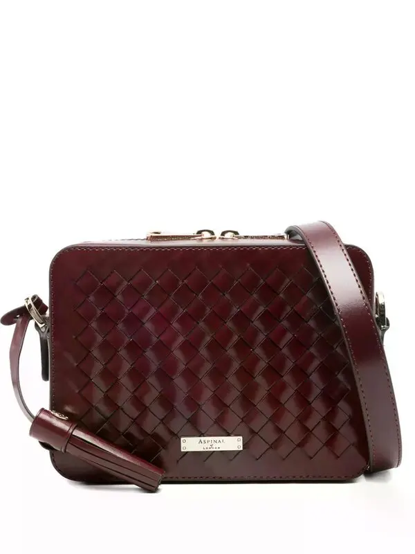 ASPINAL OF LONDON Mini Woven Camera Crossbody Bag