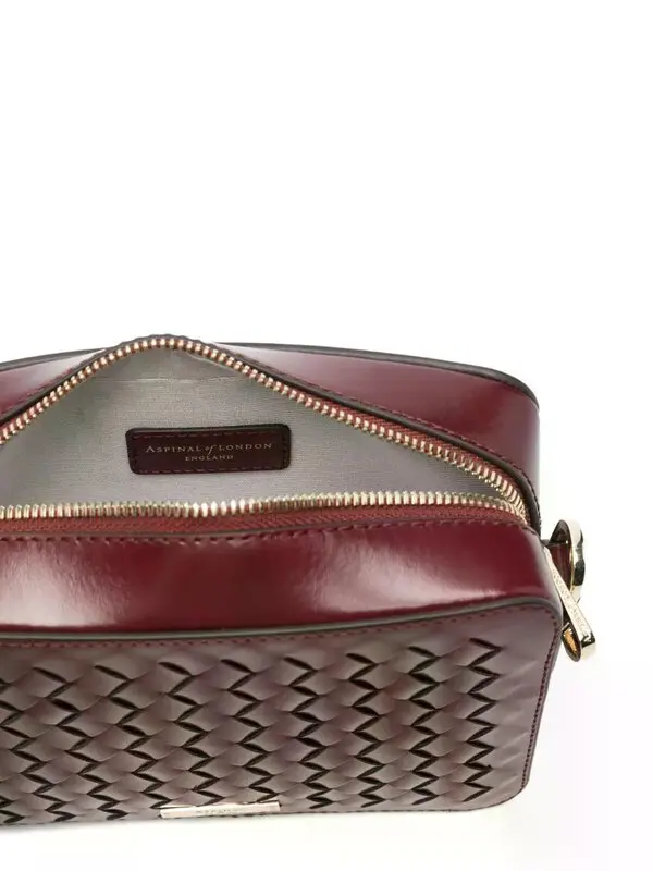 ASPINAL OF LONDON Mini Woven Camera Crossbody Bag