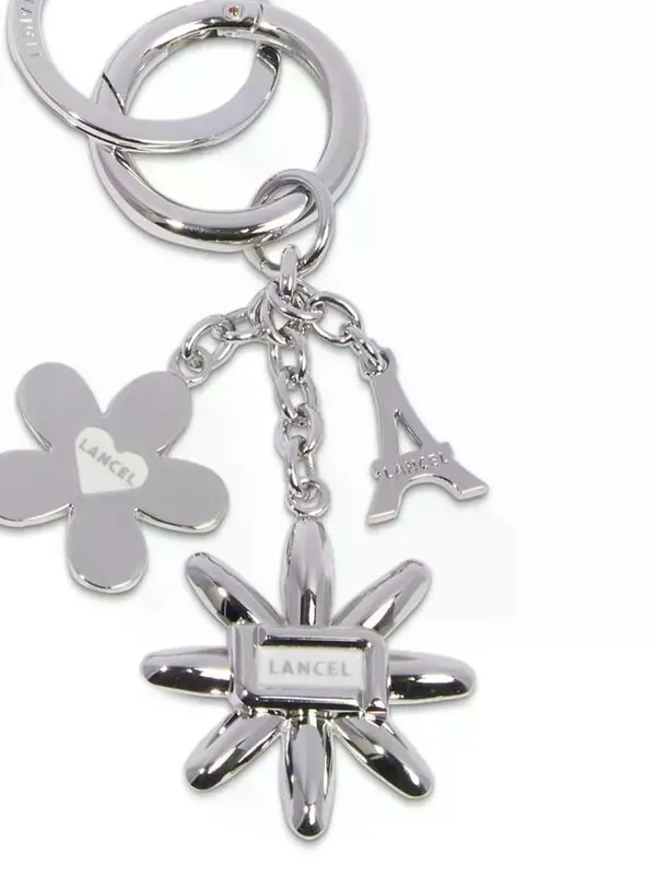 LANCEL Champ De Mars Logo-engraved Keyring - Silver